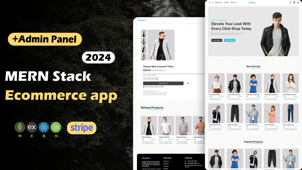 Shoppire MERN Stack CRUD App With ADMIN Panel Source Code Buymeacoffee