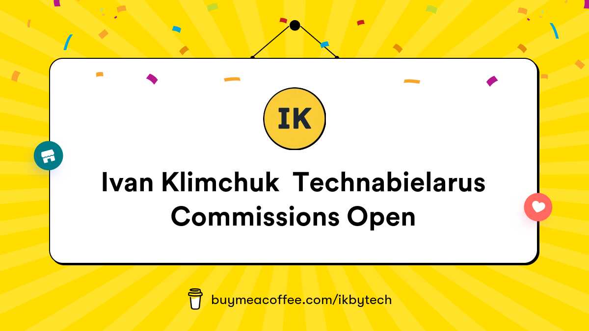 Commissions | Ivan Klimchuk - Buymeacoffee