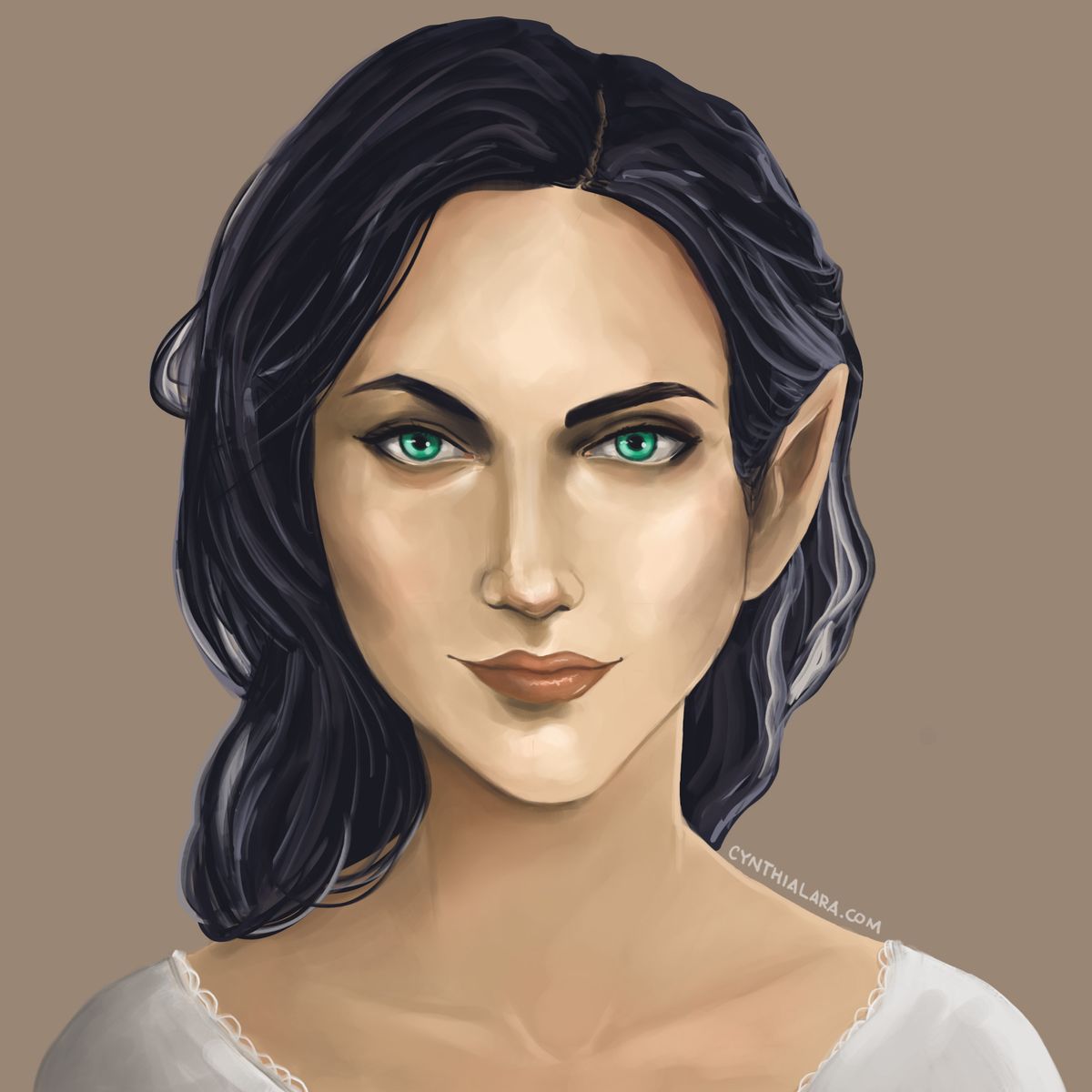 Elf portrait, digital painting — Cynthia Lara - Buymeacoffee