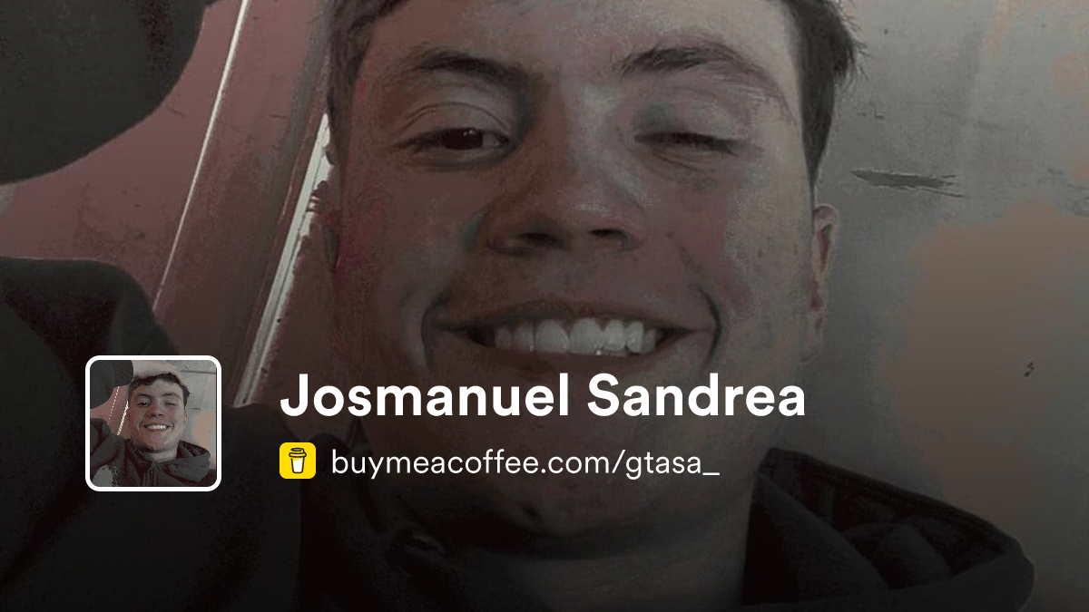 Josmanuel Sandrea - Buymeacoffee