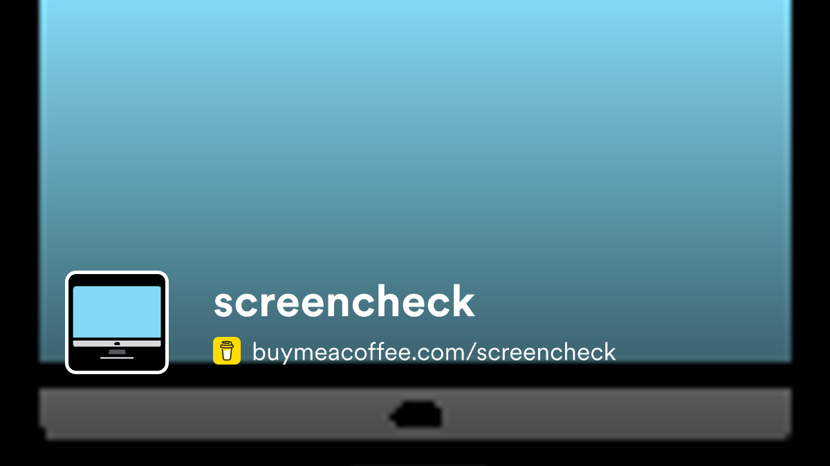 screencheck - Buymeacoffee