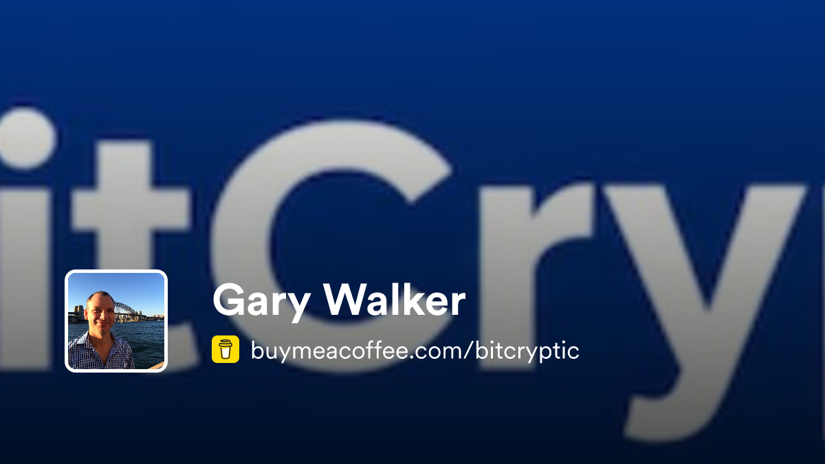 Gary Walker - Buymeacoffee
