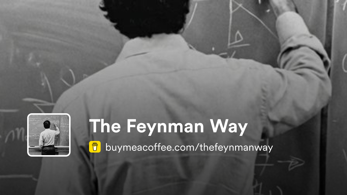 The Feynman Way - Buymeacoffee