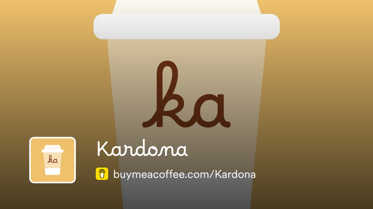 Kardona - Buymeacoffee