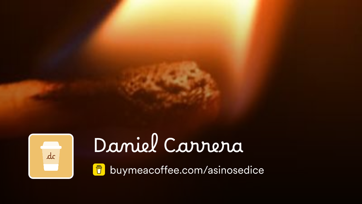 Daniel Carrera is Content creator, poet, musician. - Buymeacoffee