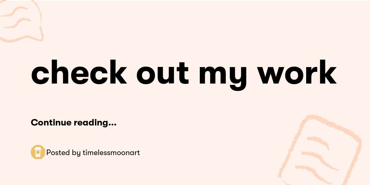 check out my work — timelessmoonart - Buymeacoffee