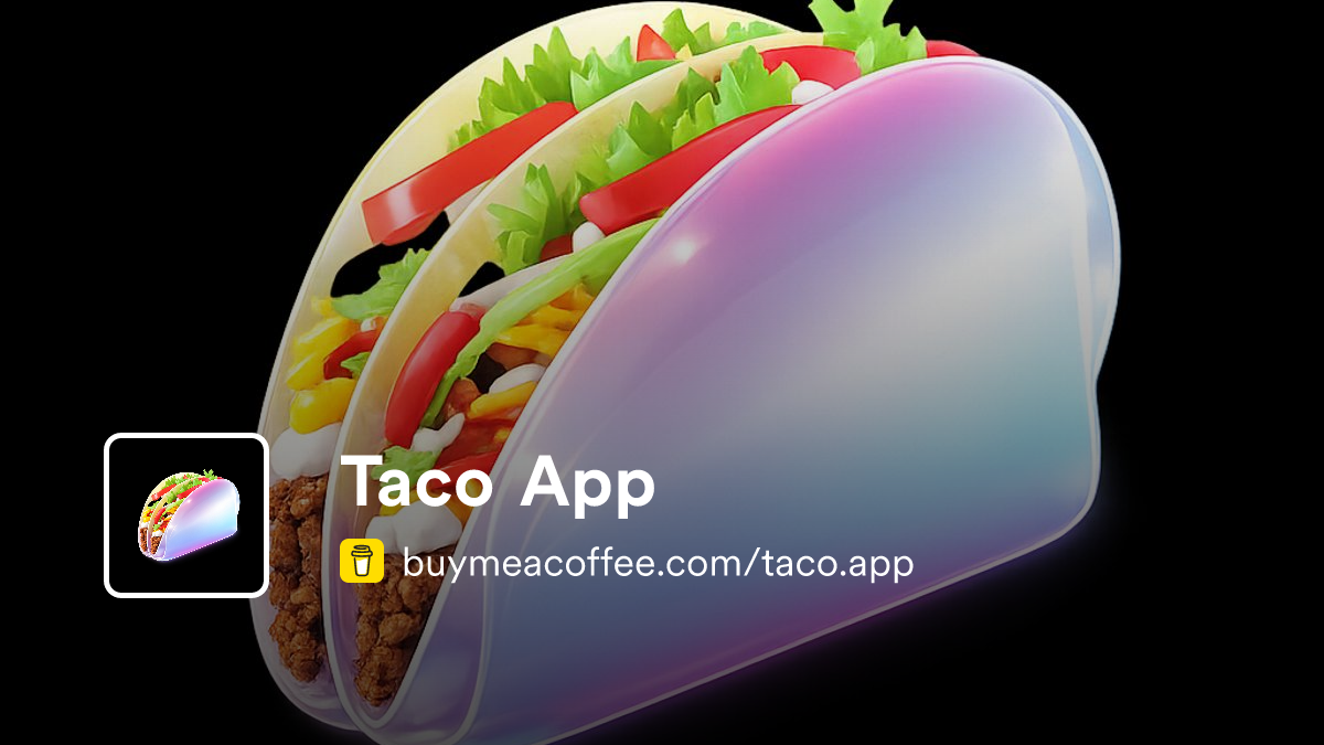 Taco App - Buymeacoffee