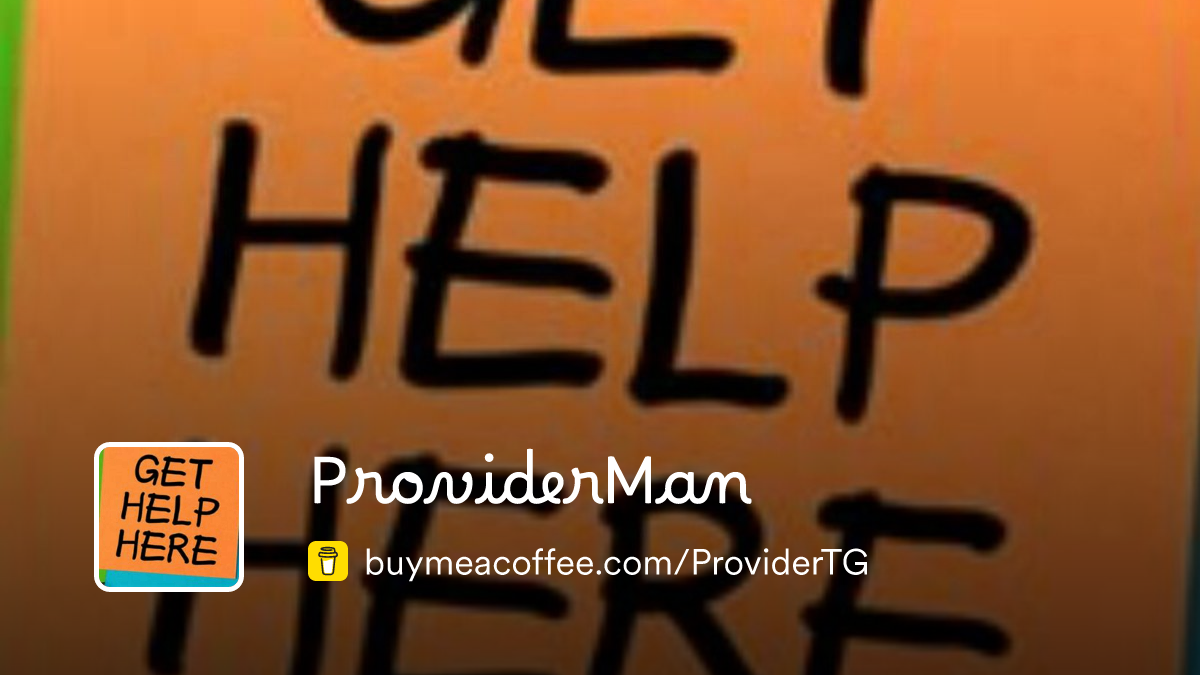 ProviderMan - Buymeacoffee