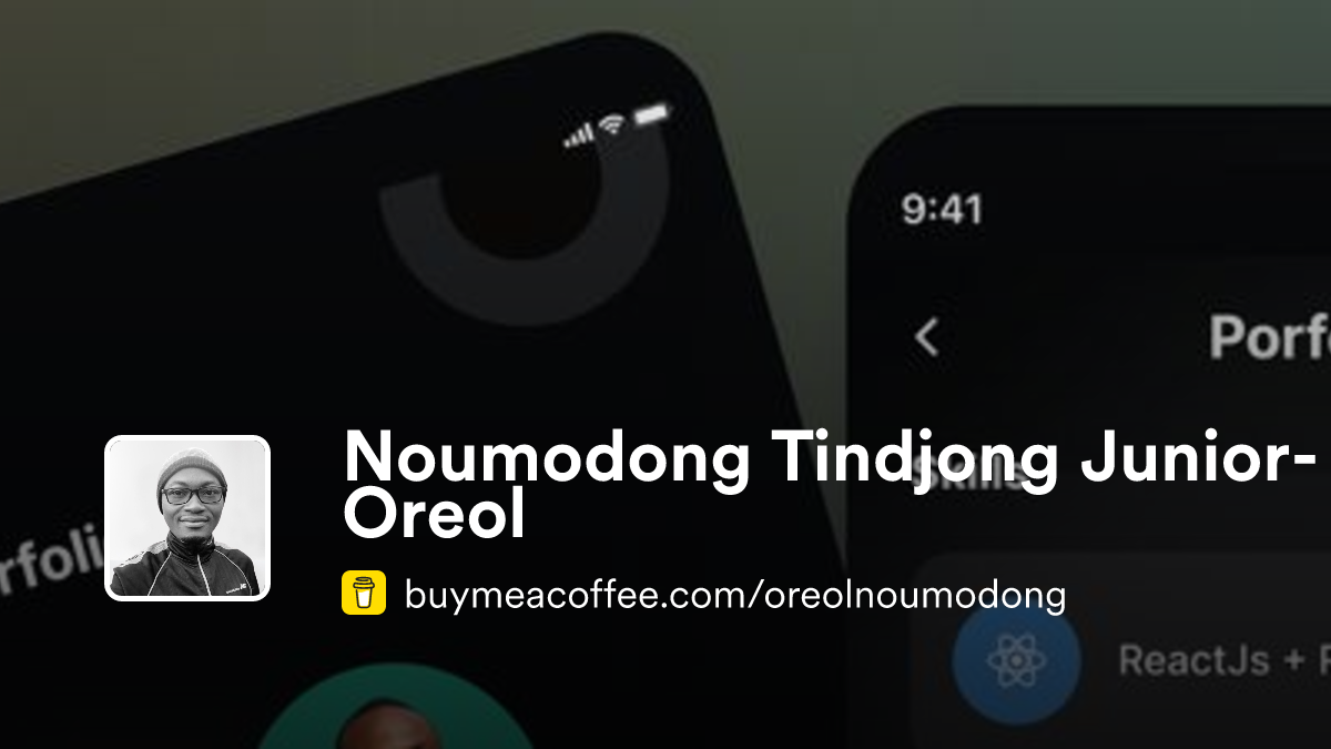 Noumodong Tindjong Junior-Oreol is MERN Stack Developer & Graphic ...