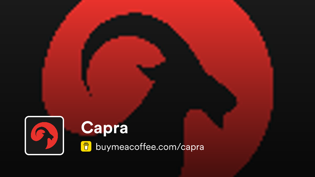 Capra is an easy way for people to explore the outdoors. - Buymeacoffee