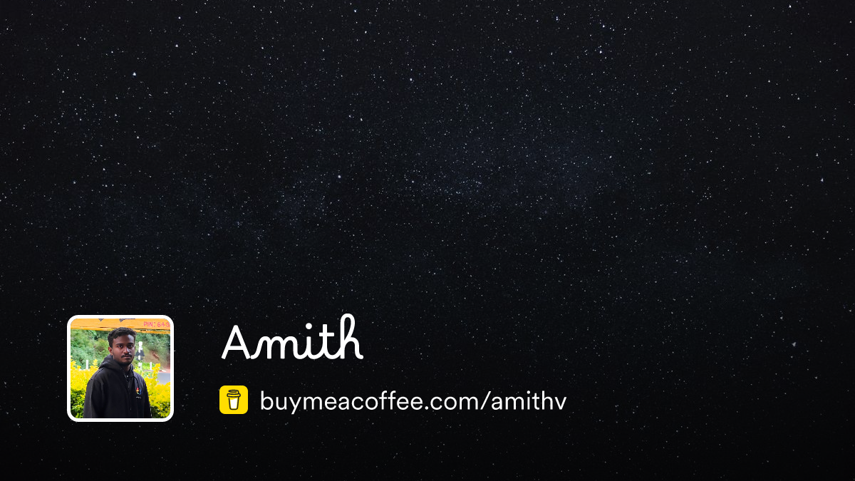Amith is Love to break into codes - Buymeacoffee