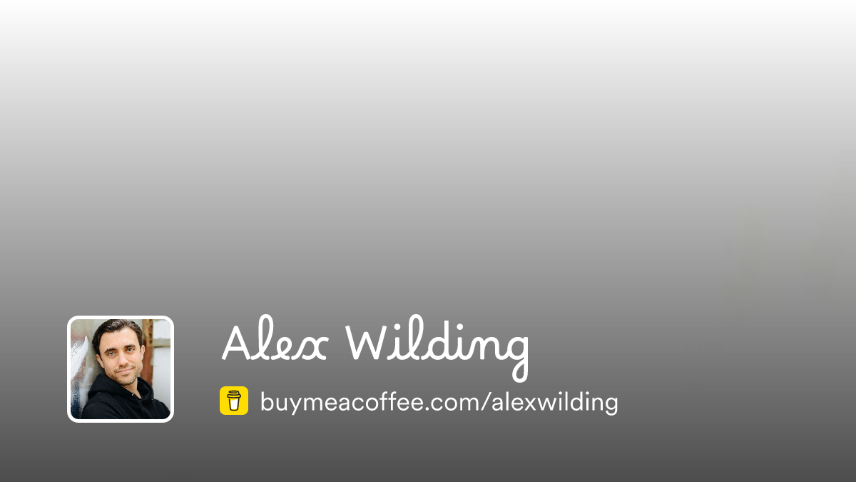 Alex Wilding - Buymeacoffee