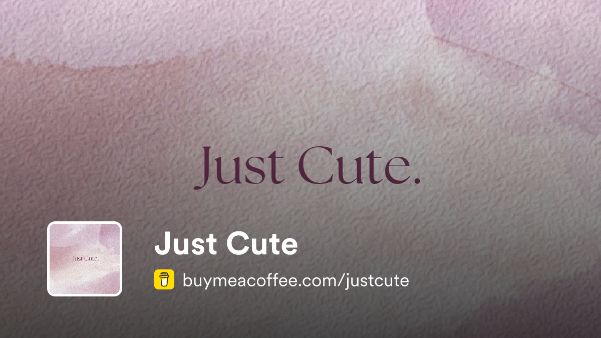 Just Cute - Buymeacoffee