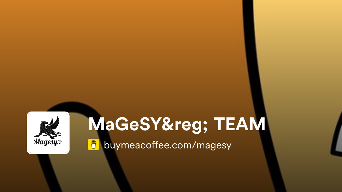 MaGeSY® TEAM is ☕ - Buymeacoffee