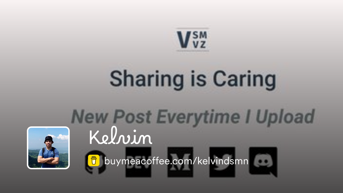 Kelvin is creating open source software - Buymeacoffee