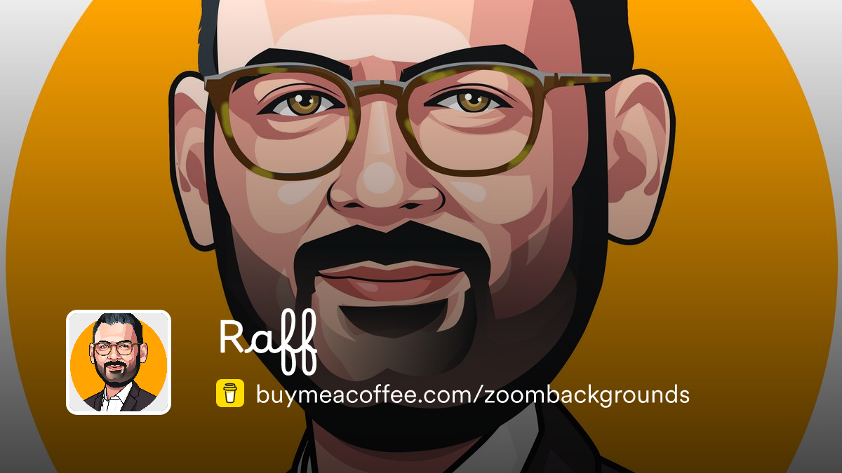 Raff is creating funky and original Zoom Backgrounds! - Buymeacoffee