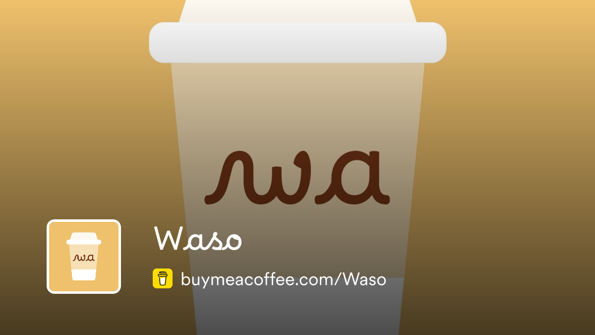 Waso - Buymeacoffee