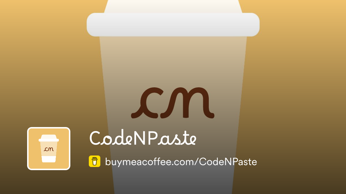 CodeNPaste is Building a platform for Qualitative Reusable Code Snippet - Buymeacoffee