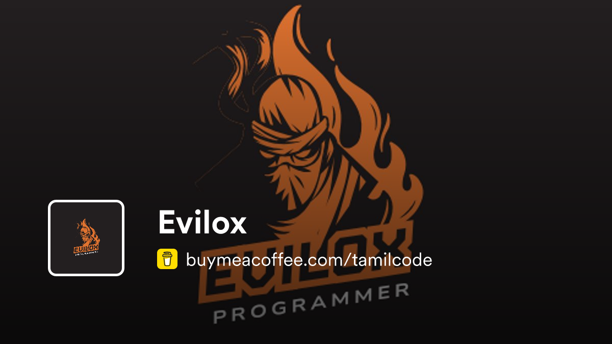 Evilox is Blogger - Buymeacoffee
