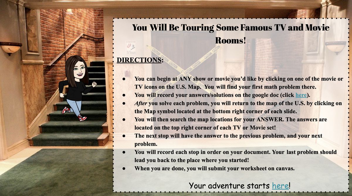 Famous TV Shows and Movies Digital "Walk Around" Template — PAME ...