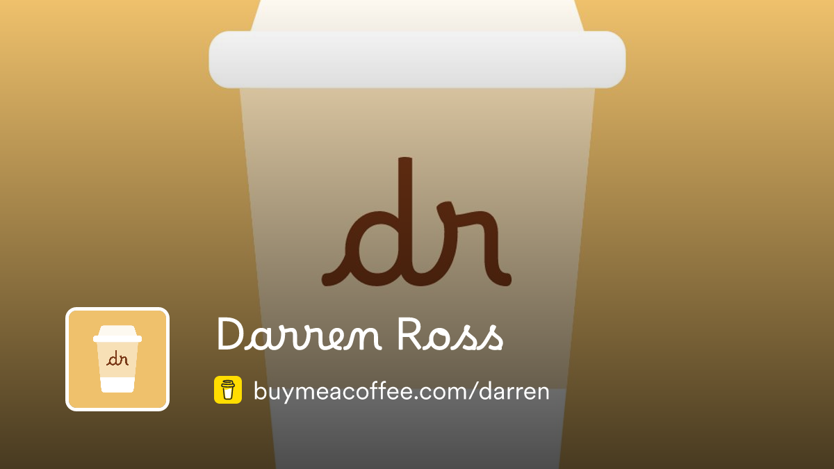 Darren Ross - Buymeacoffee