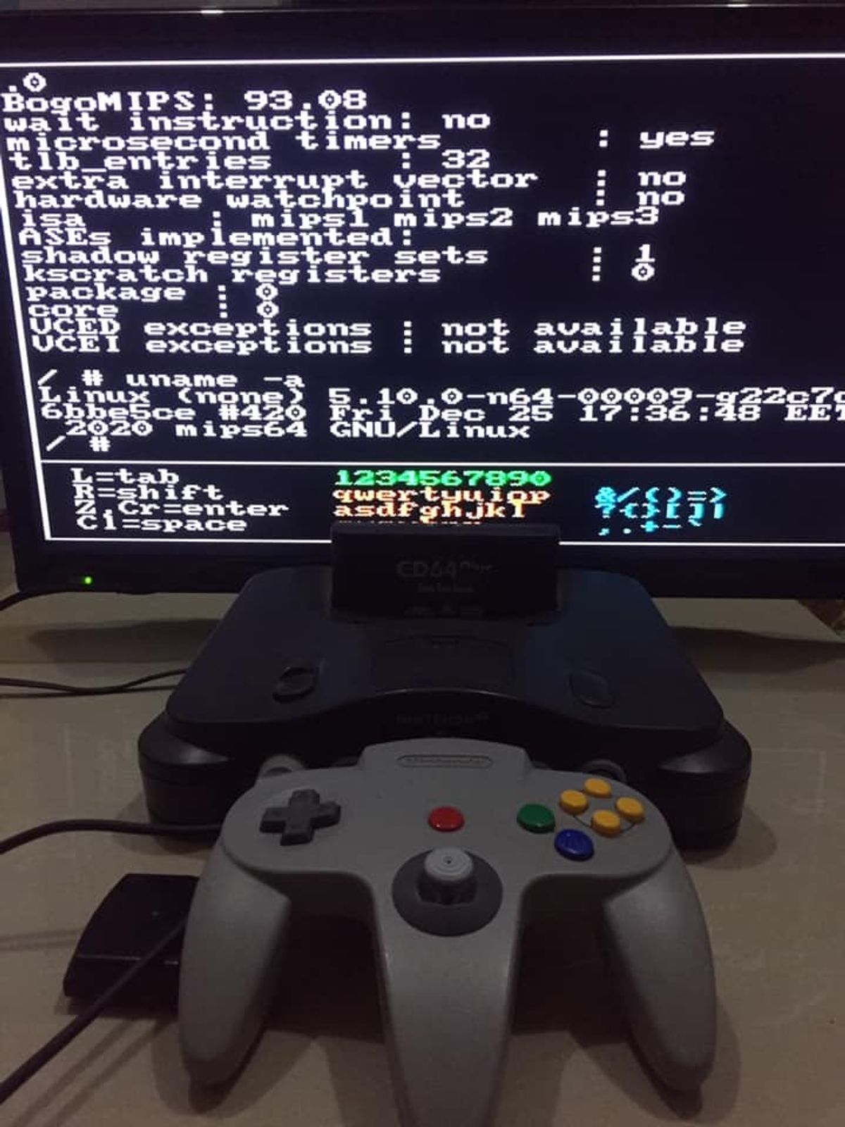 Booting Linux on a Nintendo 64 Console — @shipcod3 - Buymeacoffee