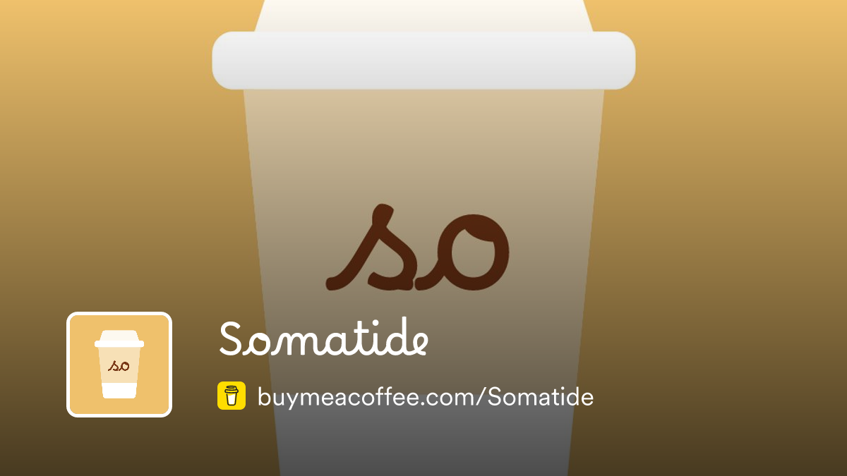 Somatide - Buymeacoffee