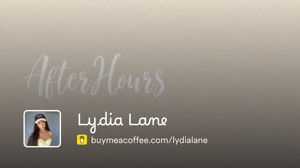 Lydia Lane is creating Youtube Videos - Buymeacoffee