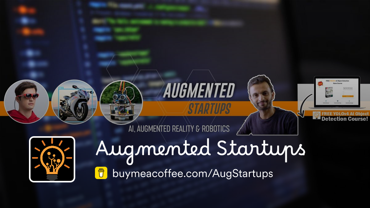 Augmented Startups is creating Computer Vision Tutorials in OpenCV Python - Buymeacoffee