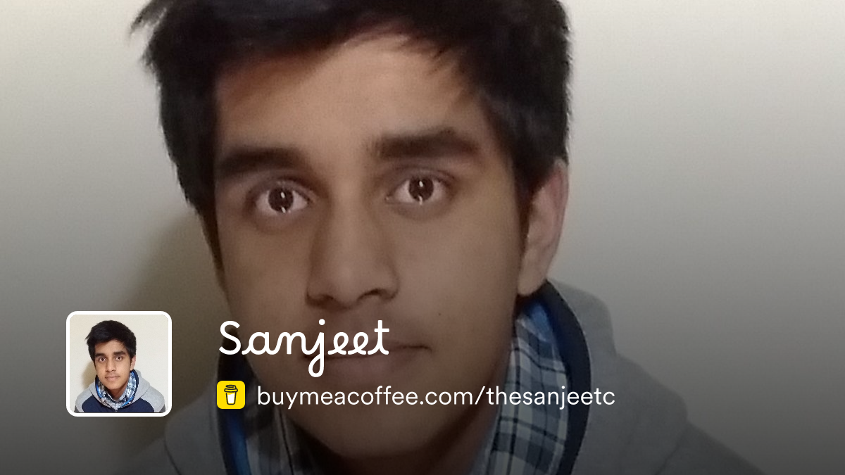 Sanjeet is making awesome stuff. - Buymeacoffee