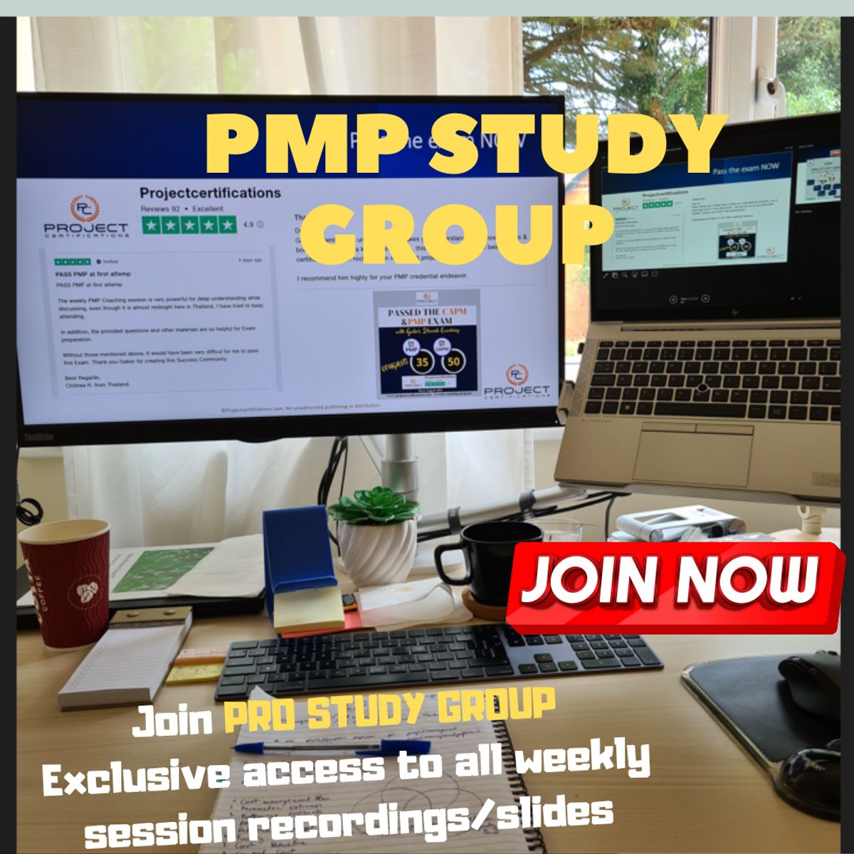 PMP Study Group starts in 2 hours — Gabor Stramb - 8wks CAPM & PMP Prep ...