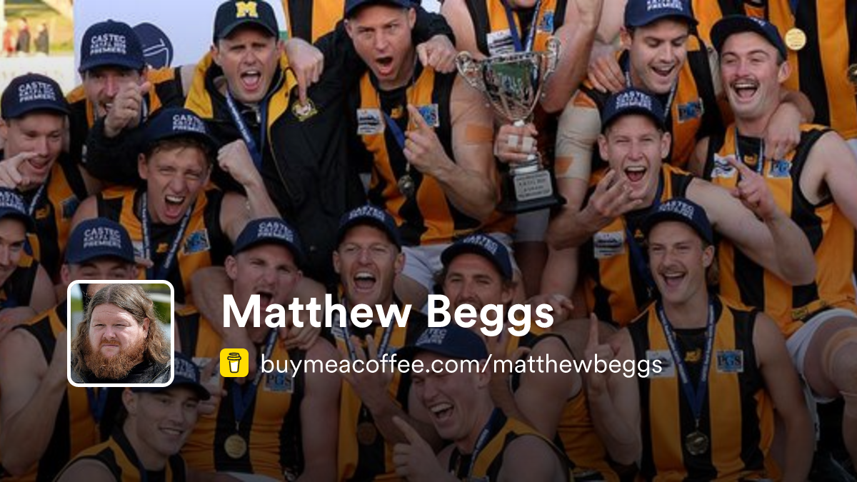 Matthew Beggs is creating sporting stuff - Buymeacoffee