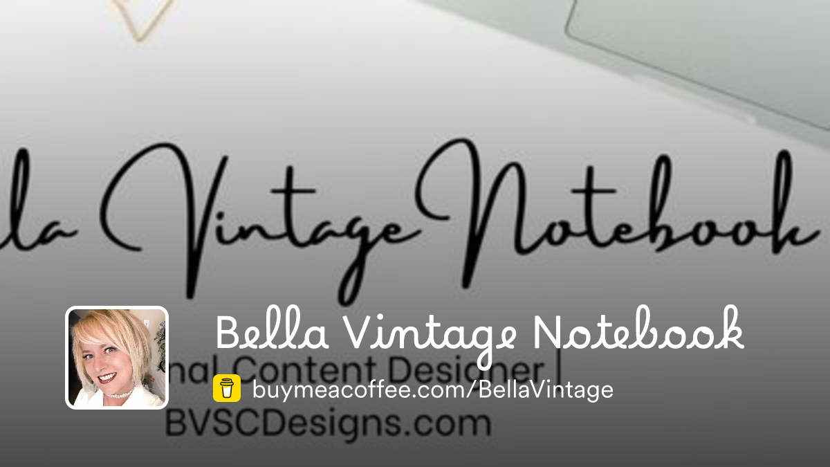 Bella Vintage Notebook is Journals & Ephemera - Buymeacoffee