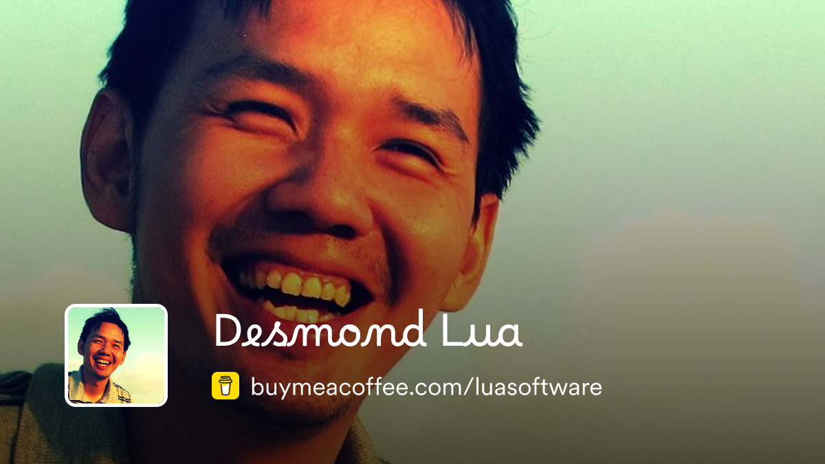 Desmond Lua - Buymeacoffee