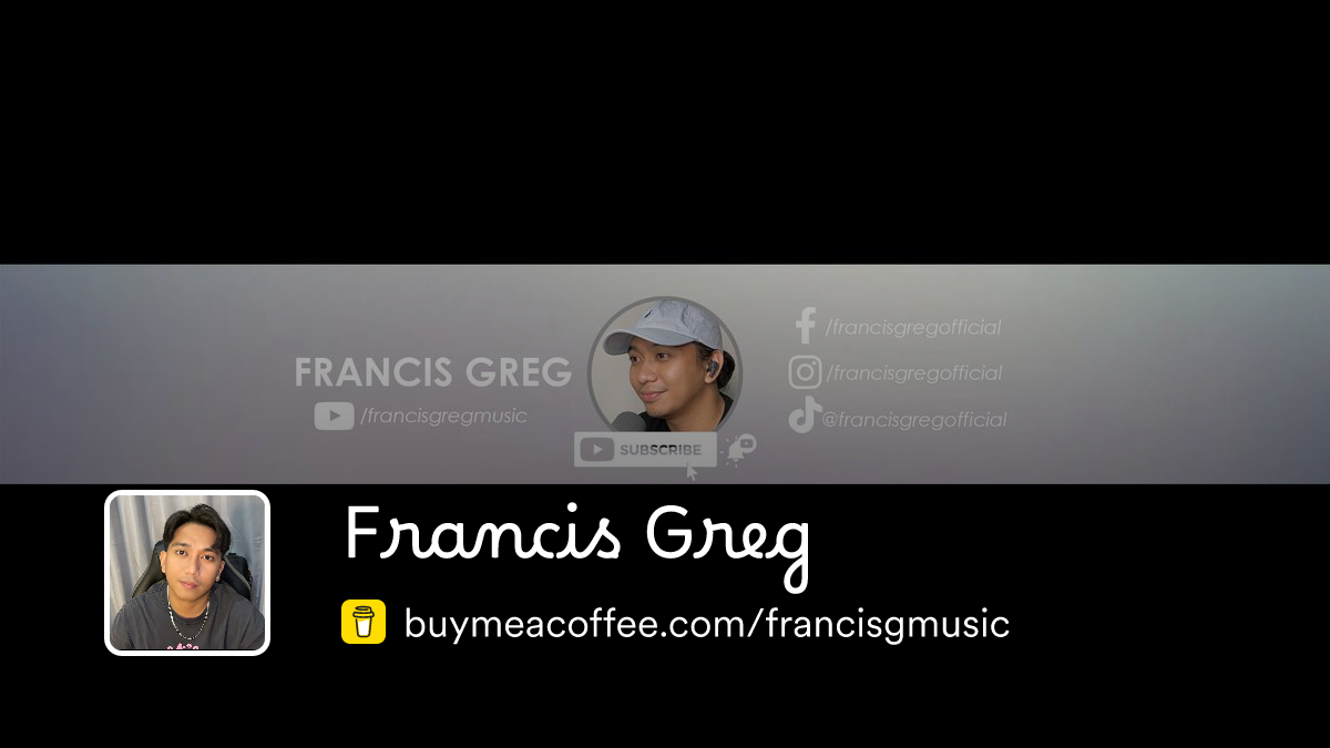 Francis Greg is CREATING MUSIC - Buymeacoffee