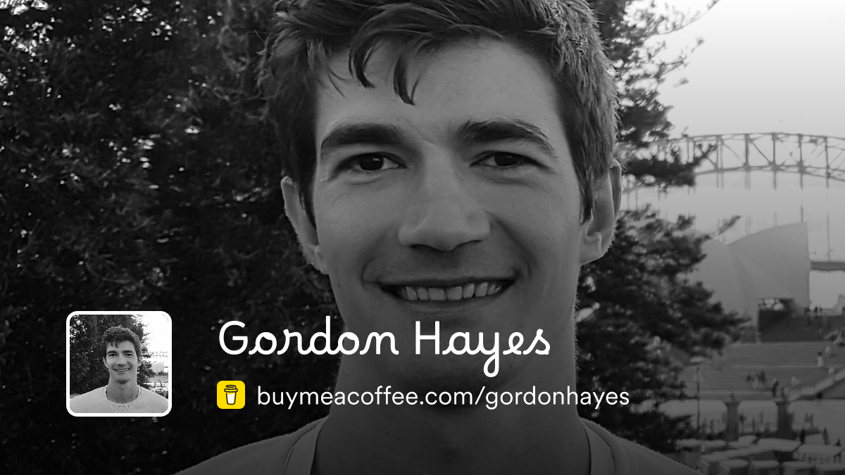 Gordon Hayes is creating Flutter tutorials - Buymeacoffee