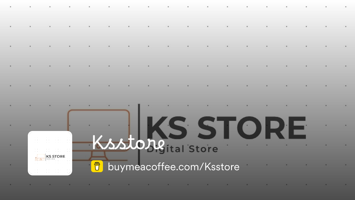 Ksstore is DIGITAL Store - Buymeacoffee