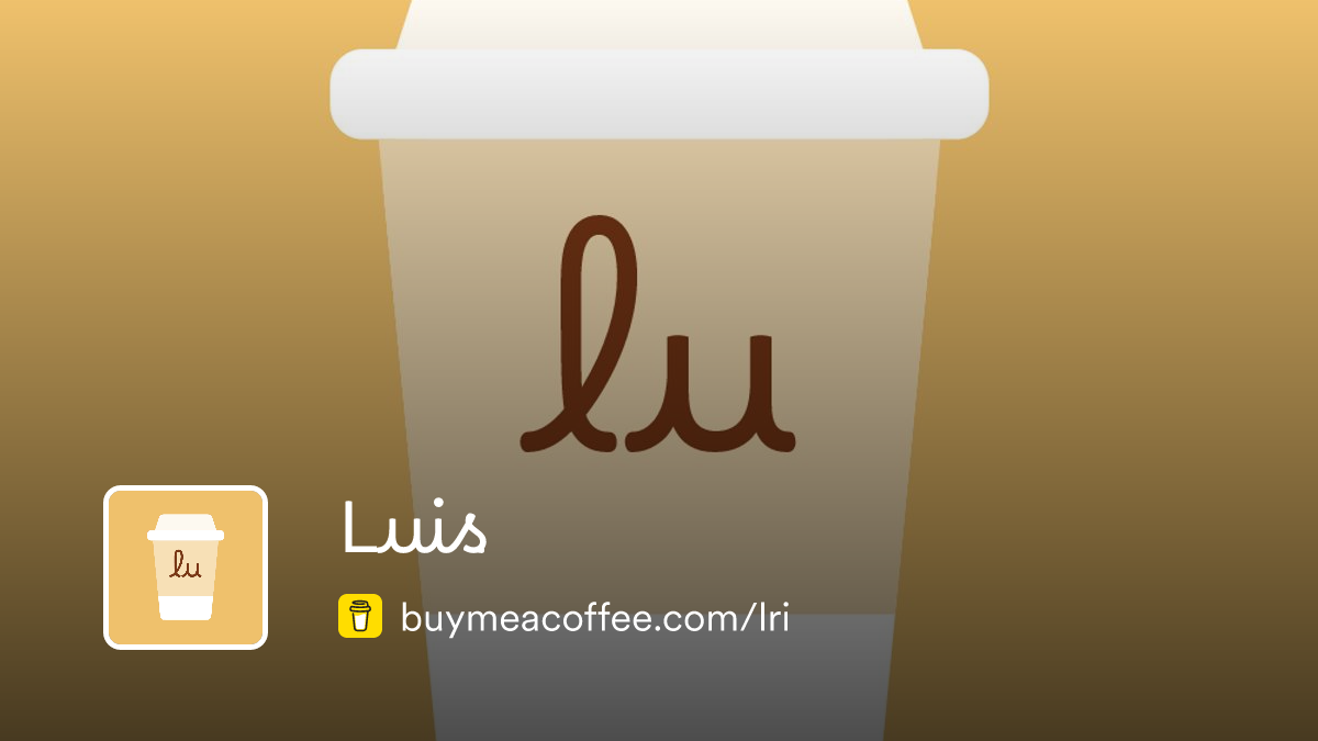 Luis is mostly creating open source Swift and Python modules - Buymeacoffee