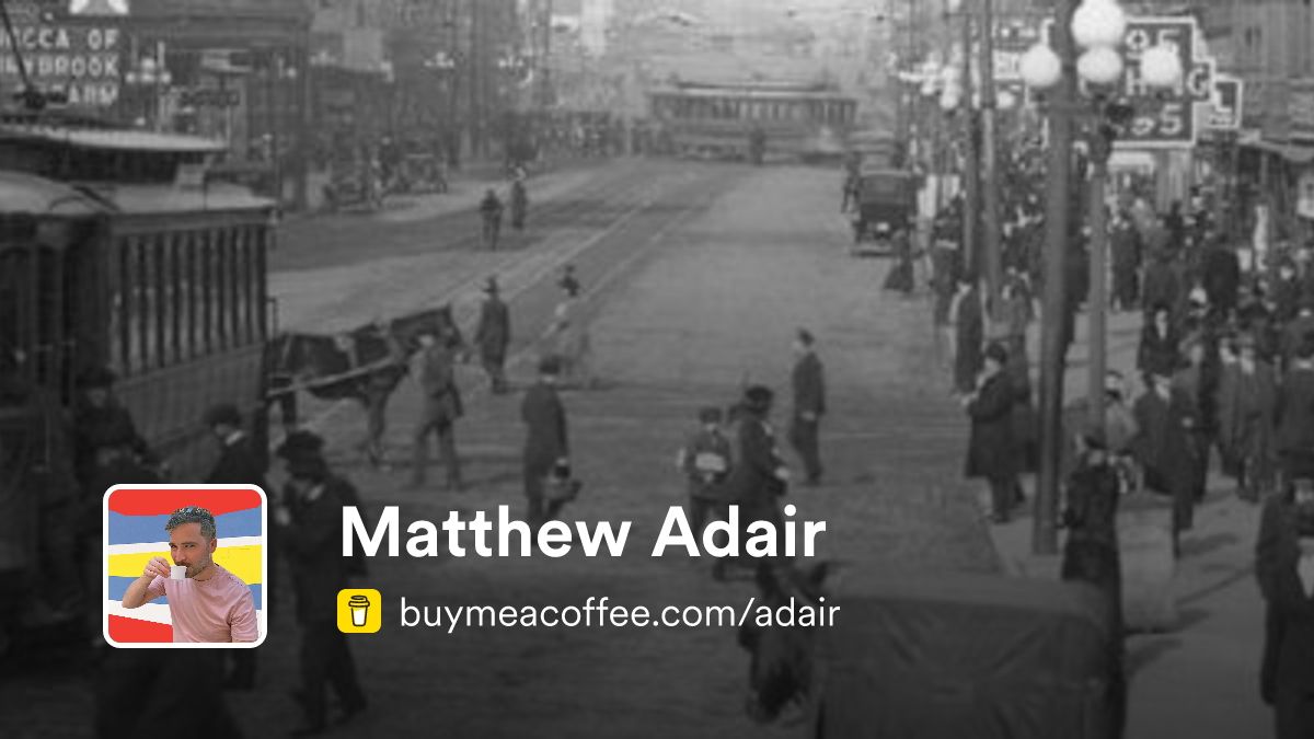 Matthew Adair is offering opinions and/or research on housing and city life - Buymeacoffee