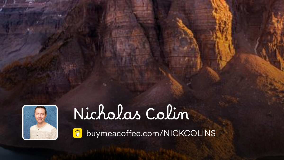Nicholas Colin is a Photograhper - Buymeacoffee