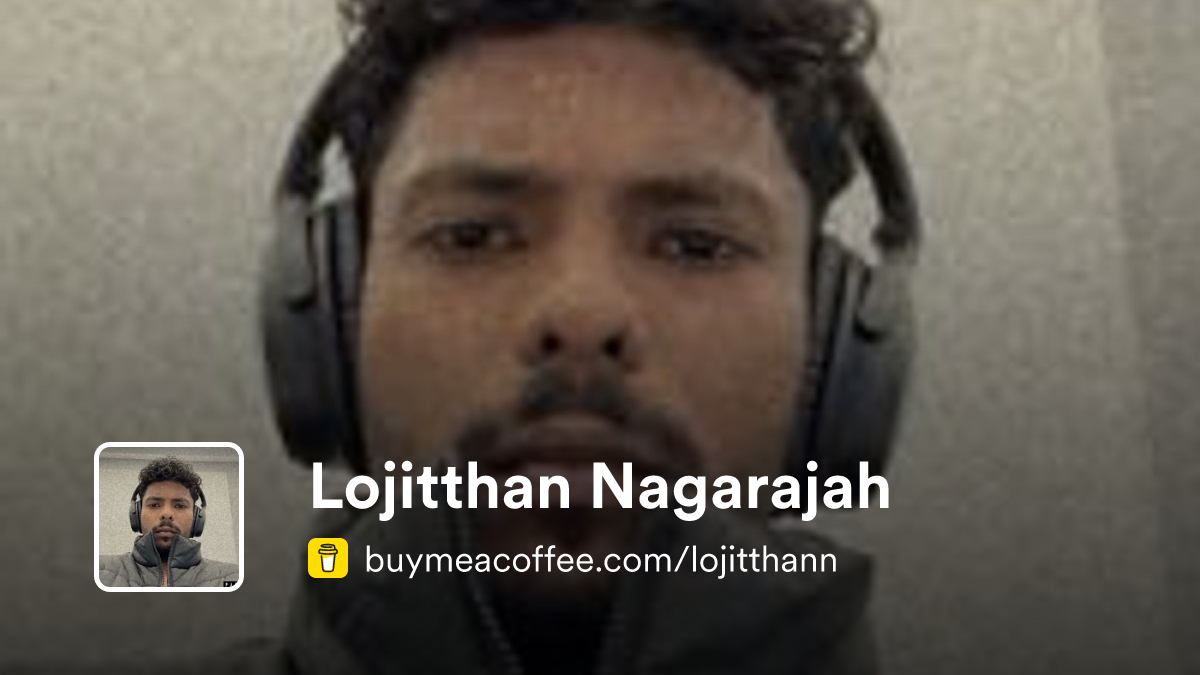 Lojitthan Nagarajah is Website Developer - Buymeacoffee