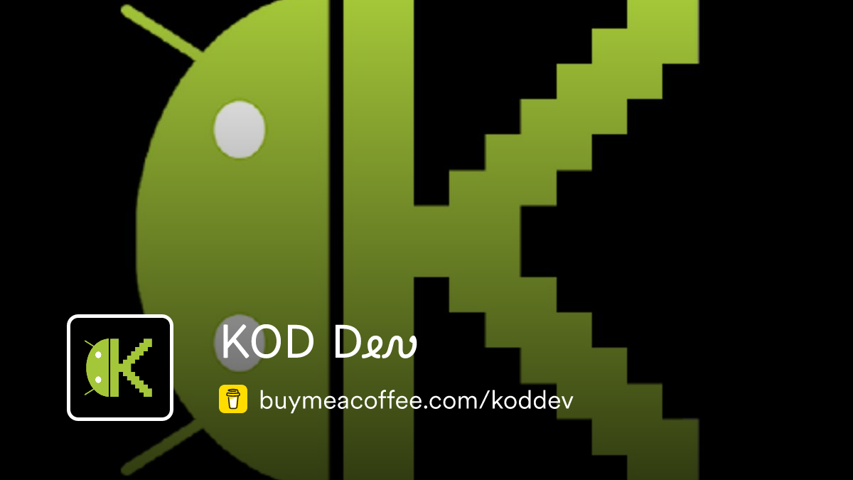 KOD Dev is creating Tutorials for Android Developers - Buymeacoffee