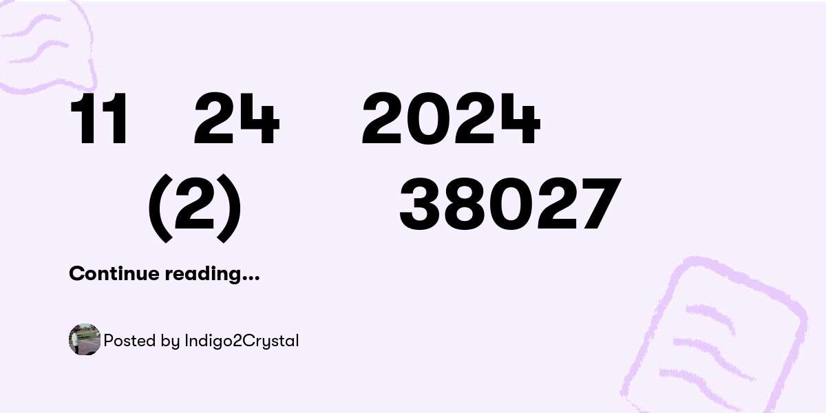 11月24日 2024 年 直 播 (2) 密碼 38027 — Indigo2Crystal - Buymeacoffee