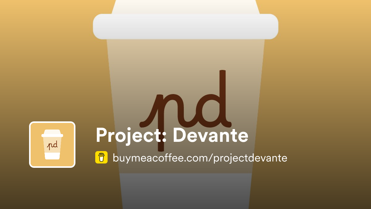 Project: Devante - Buymeacoffee