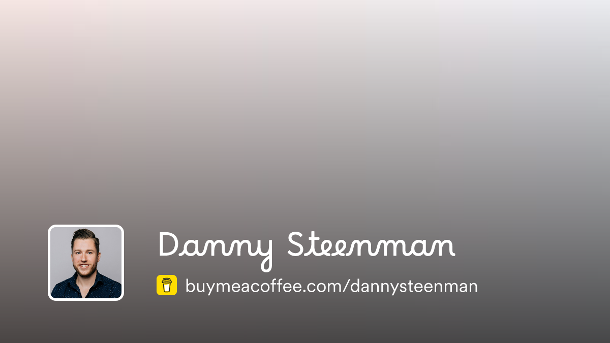 Danny Steenman is sharing his learnings about AWS on his blog. - Buymeacoffee