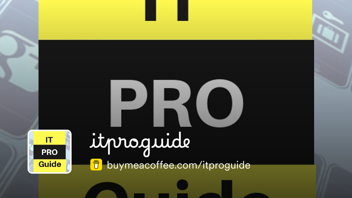 itproguide is Cloud and Security Solution Videos - Buymeacoffee