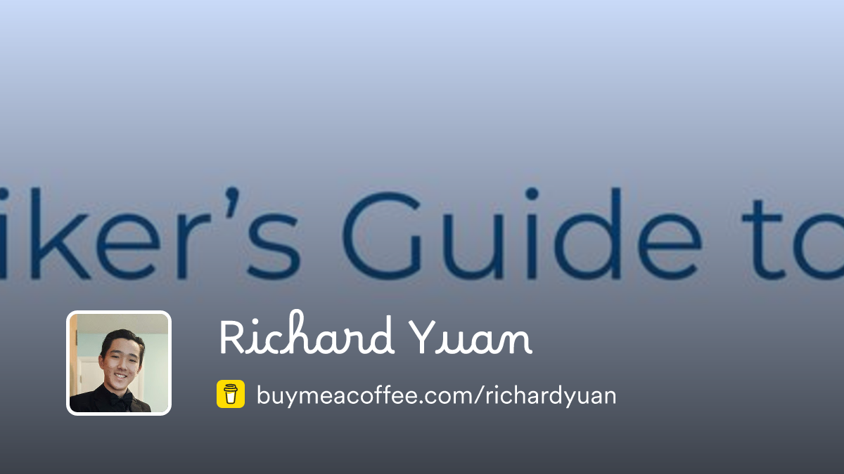Richard Yuan is giving FREE college applications advice! - Buymeacoffee