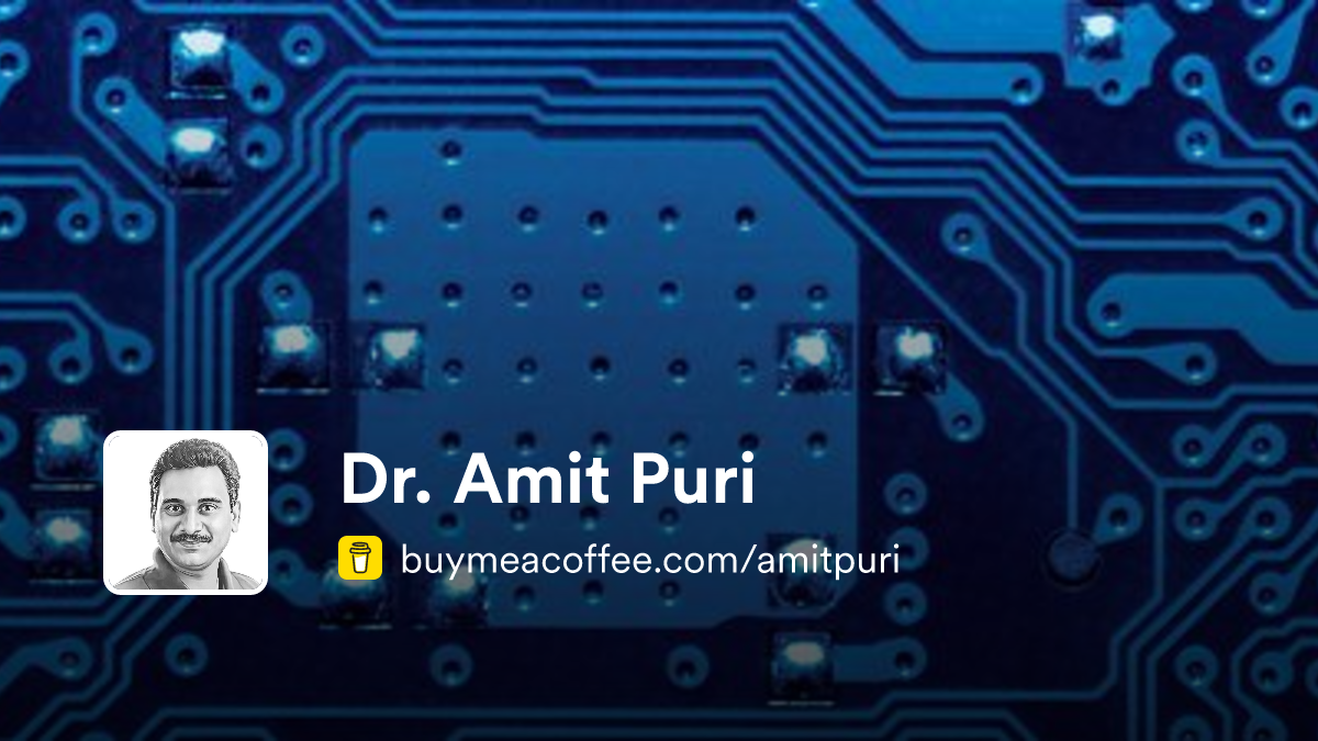 Dr. Amit Puri is creating software that matters... - Buymeacoffee