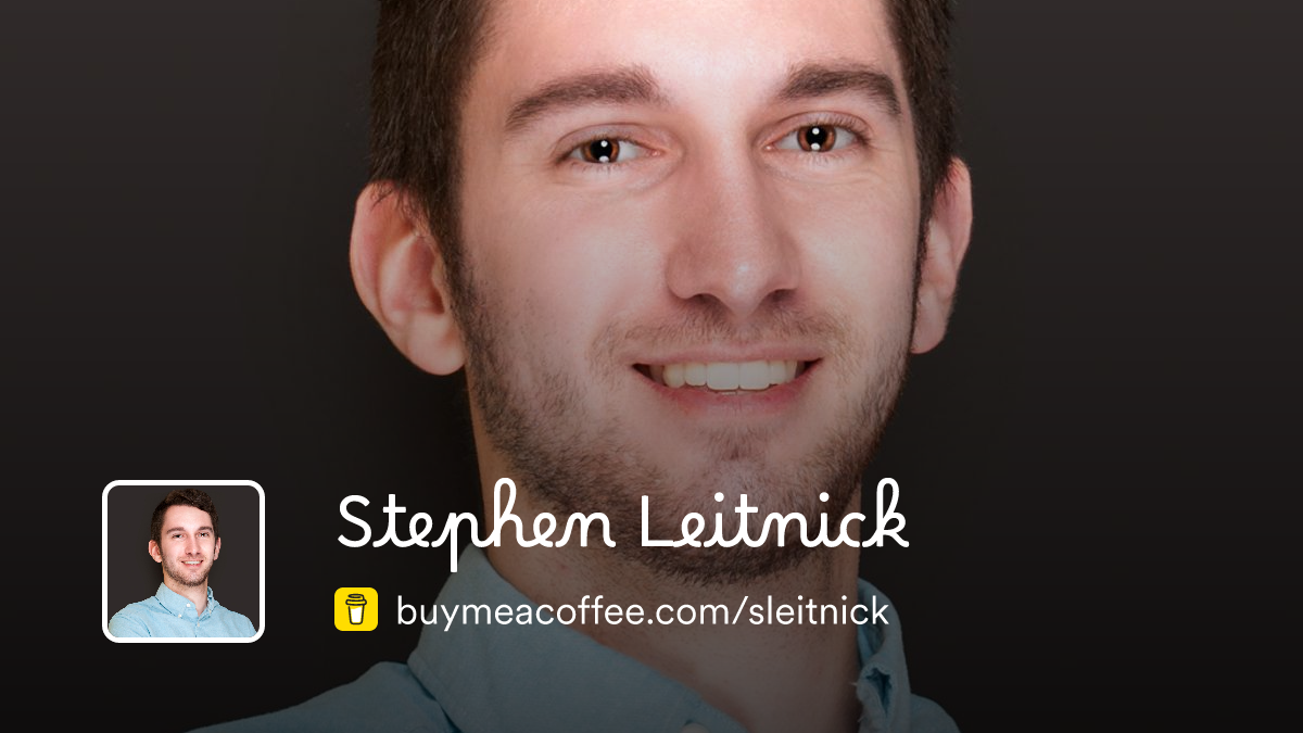 Stephen Leitnick - Buymeacoffee