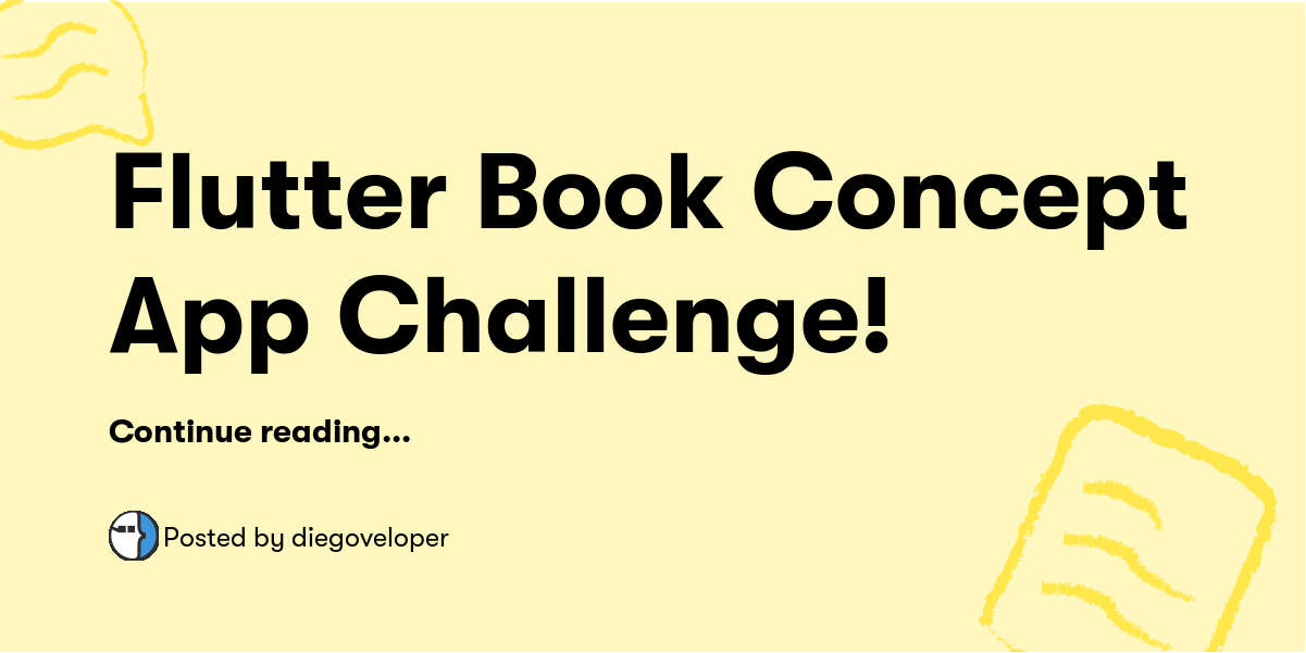 Flutter Book Concept App Challenge! — diegoveloper - Buymeacoffee